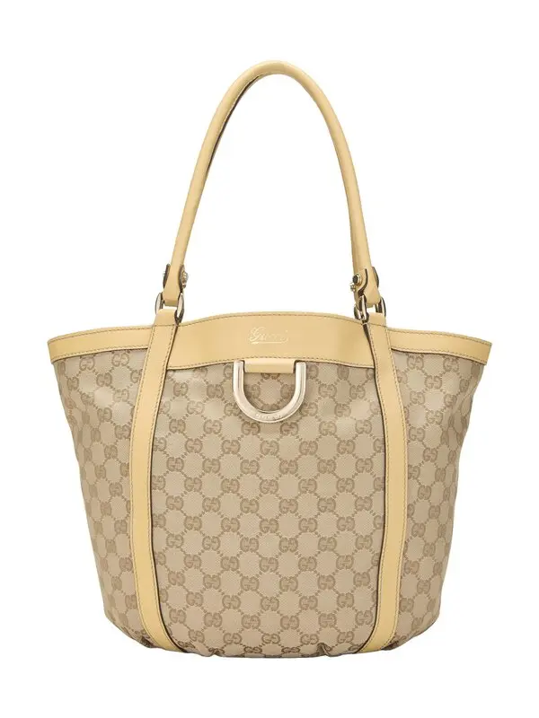 Gucci Original Gg D-ring Abbey Tote - Yellow