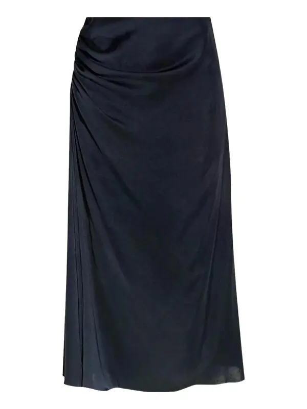 Theory Draped Midi Skirt - Blue
