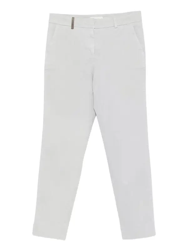 Peserico Tailored Cropped Trousers - Grey