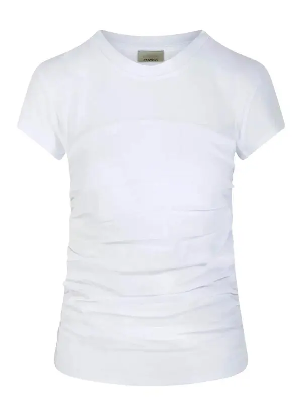 MARANT ETOILE Gathered Short-sleeve T-shirt - White