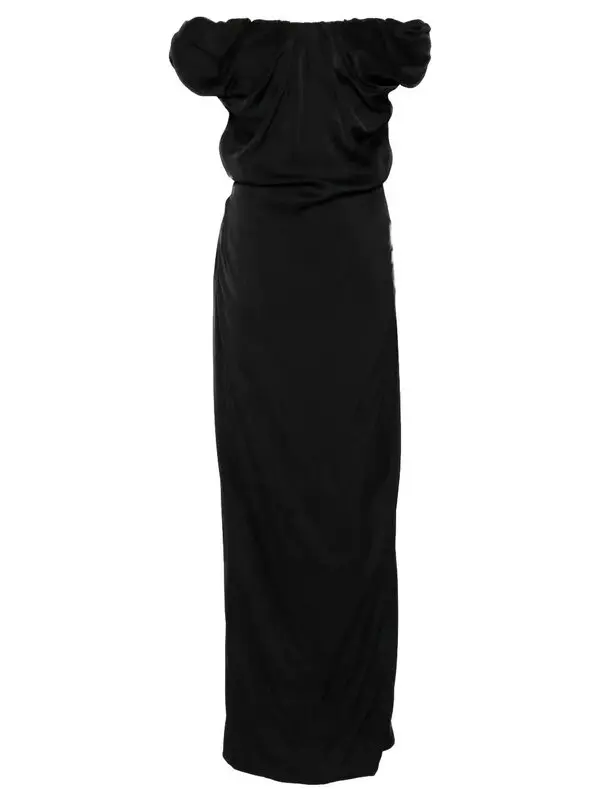 VIVIENNE WESTWOOD Ginnie Amber Off-shoulder Maxi Dress - Black