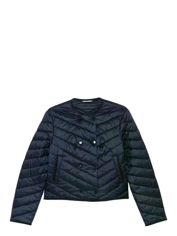 BOSS Pranella Quilted Double-breasted Jacket - Blue