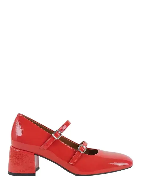 VAGABOND SHOEMAKERS 55mm Adison Double-buckle Block-heel Pumps - Red