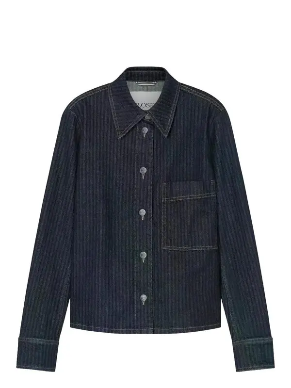 Closed Slim-cut Jacket - Blue