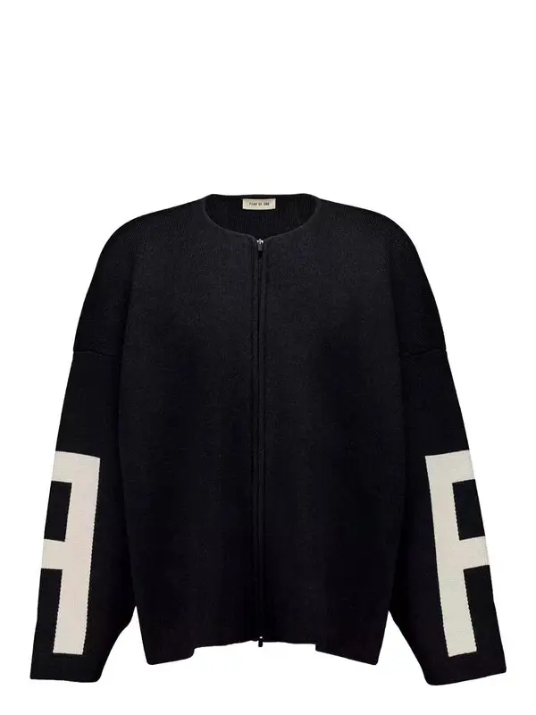 Fear Of God Wool Full-zip Sweater - Black