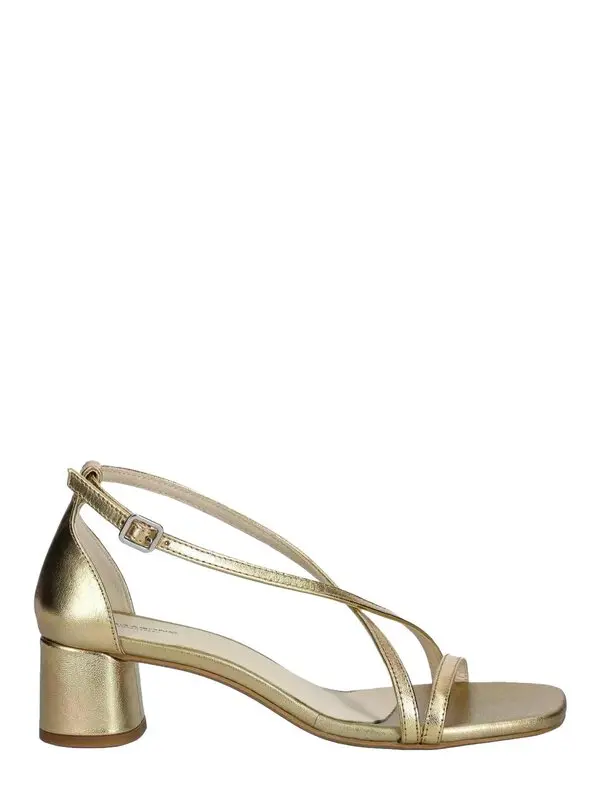 VAGABOND SHOEMAKERS Crossover Strap Block-heel Sandals - Gold