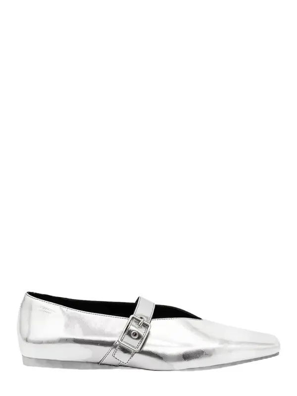VAGABOND SHOEMAKERS Wioletta Buckle-strap Ballet Flats - Silver