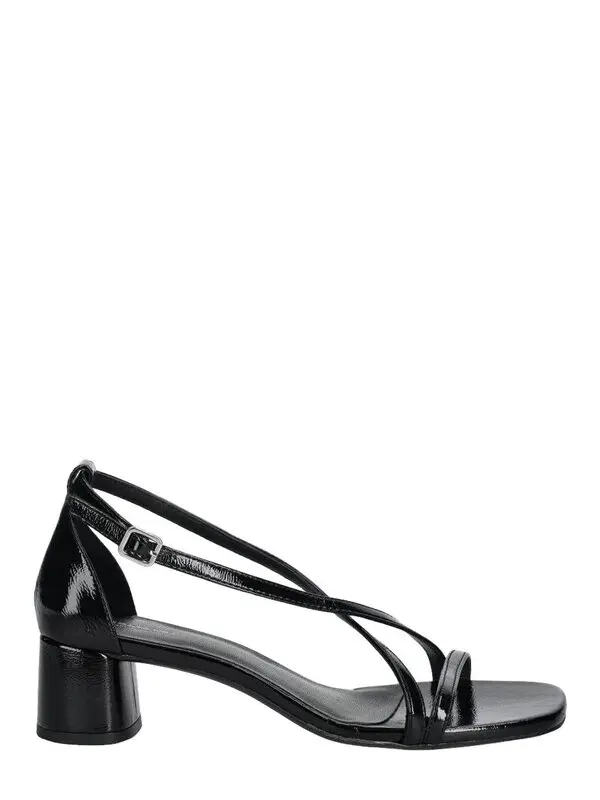 VAGABOND SHOEMAKERS Piper Patent Leather Crossover-strap Sandals - Black