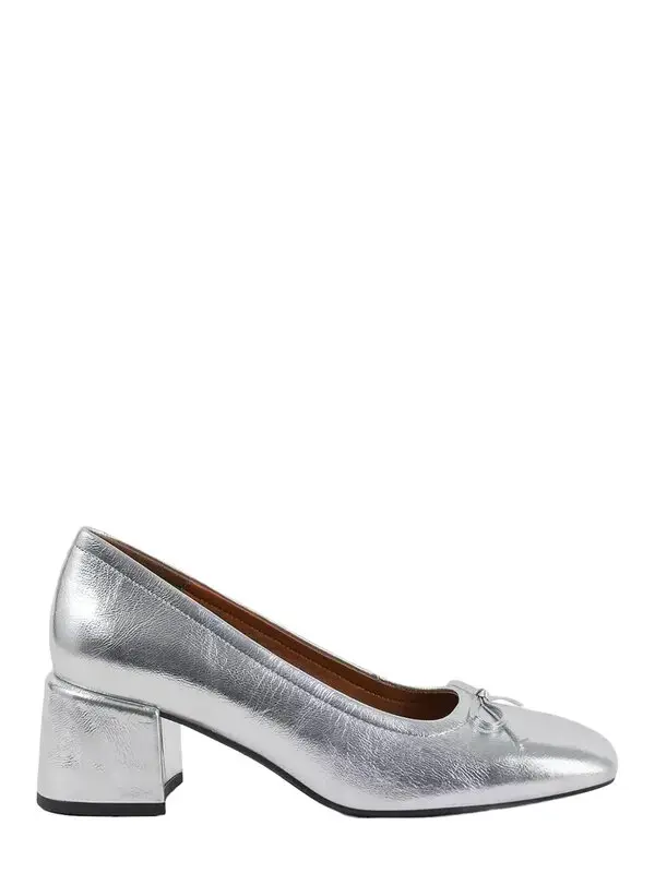 VAGABOND SHOEMAKERS Adison Bow-detail Block-heel Pumps - Silver