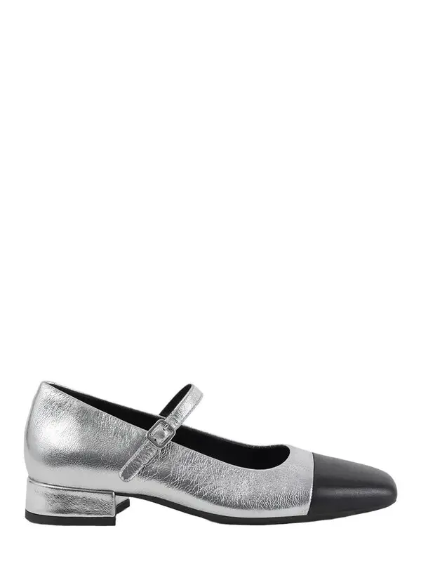 VAGABOND SHOEMAKERS 25mm Debbi Metallic Leather Pumps - Silver