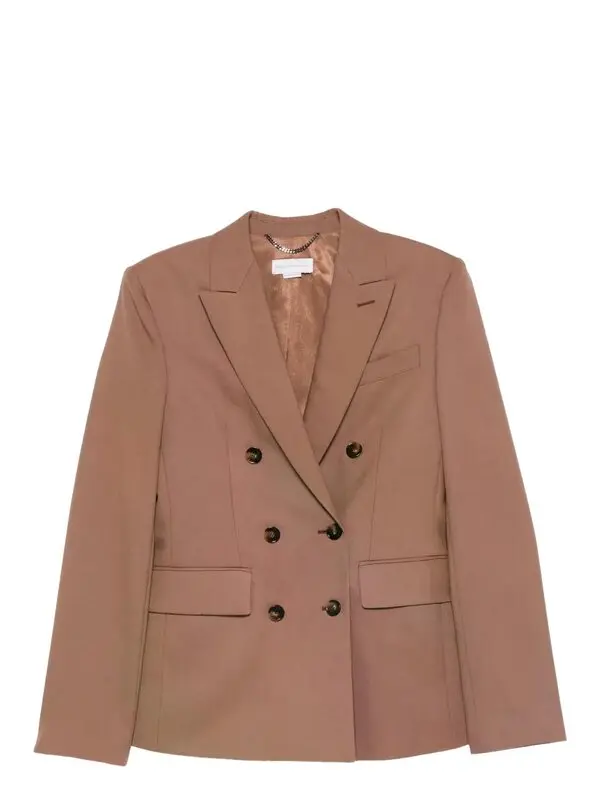 Stella McCartney Double-breasted Wool Blazer - Brown