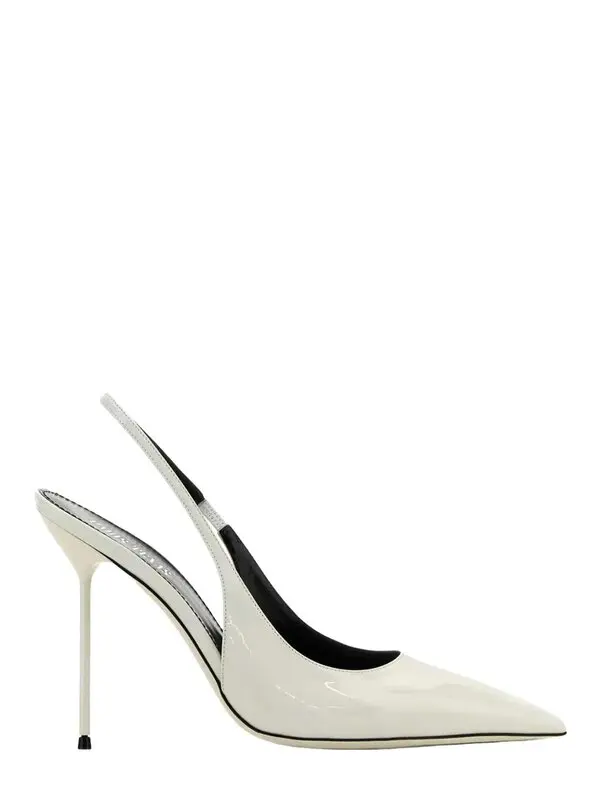 Paris Texas 105mm Lidia Slingback Pumps - White