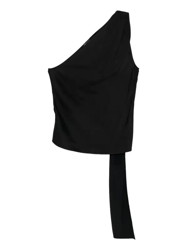 TOM FORD One-shoulder Scarf-detail Top - Black
