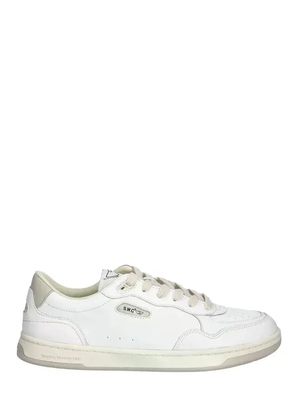 S.W.C STEPNEY WORKERS CLUB Pro-cup 01 Leather Trainers - White