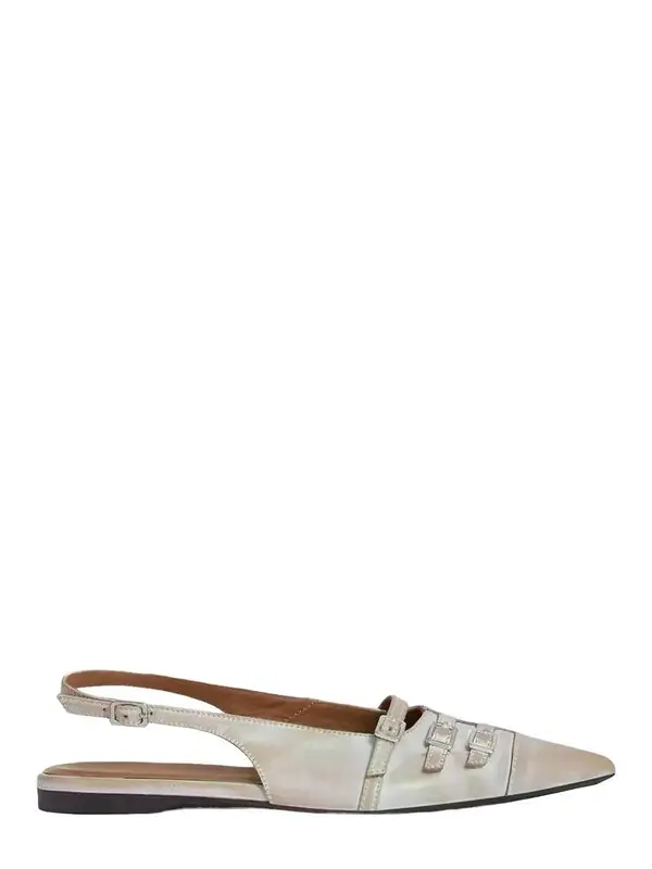 VAGABOND SHOEMAKERS Hermine Buckled Slingback Ballet Flats - Neutrals