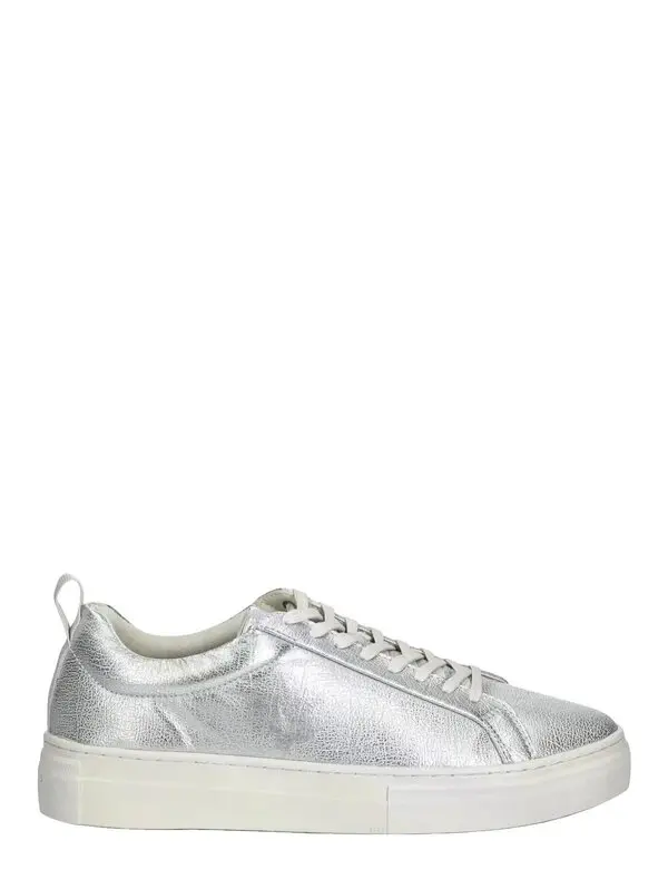 VAGABOND SHOEMAKERS Zoe Metallic Leather Sneakers - Silver