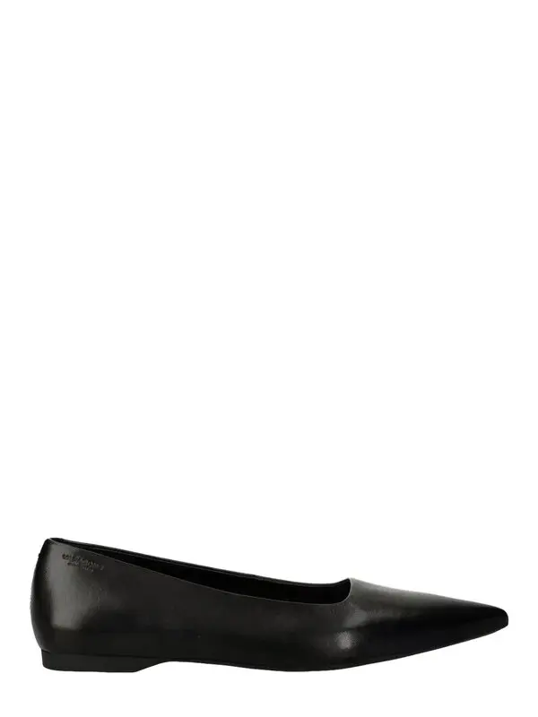 VAGABOND SHOEMAKERS Hermine Pointed-toe Leather Ballet Flats - Black