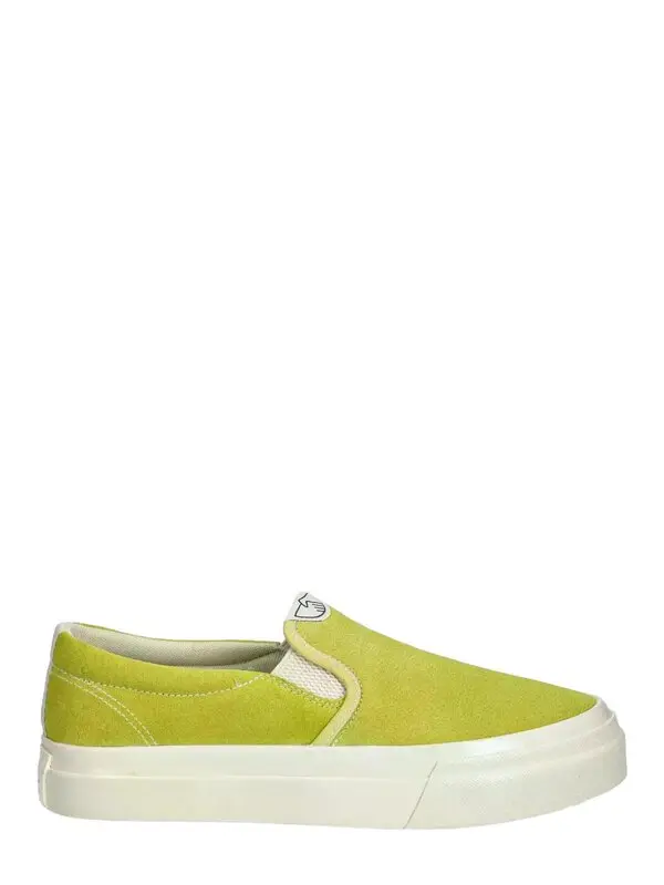 S.W.C STEPNEY WORKERS CLUB Logo-patch Slip-on Sneakers - Green