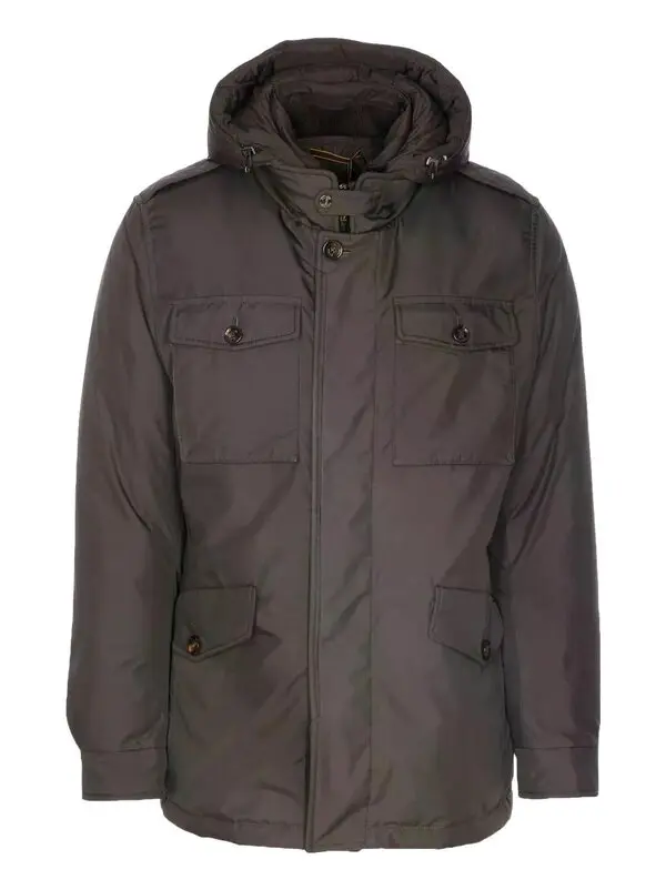 MOORER Isac-ll Hooded Padded Jacket - Green