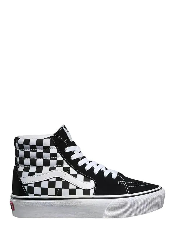 VANS Sk8 Hi Platform 2.0 Checkerboard Sneakers - Black