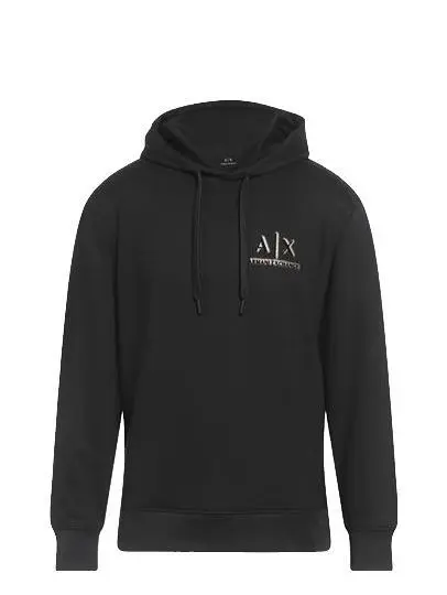 Armani Exchange Sweatshirt In Polyester, Viscose, And Elastane - Black