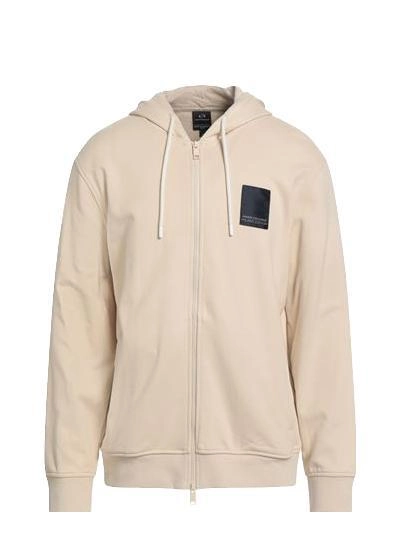 Armani Exchange Cotton Elastane Sweatshirt - Cream