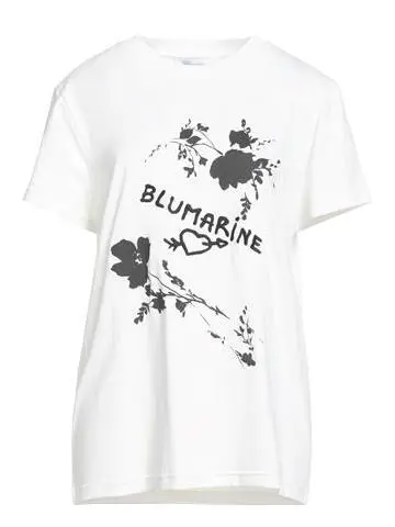 Blumarine Printed Cotton T-shirt - White
