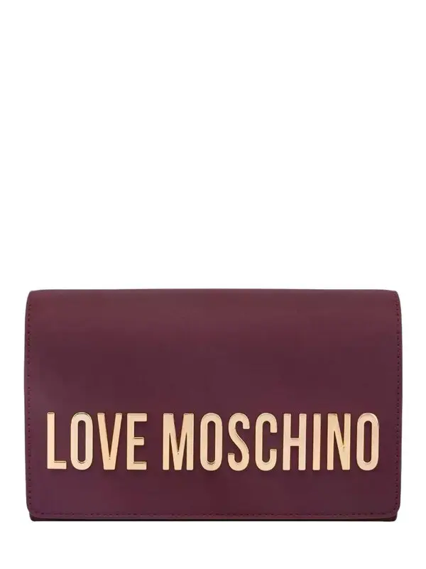 Moschino Logo-lettering Clutch Bag - Purple