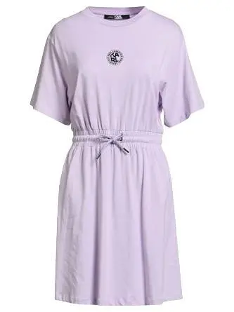 Karl Lagerfeld Mini Flared Jersey Dress - Purple