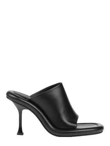 JW Anderson Leather Slide Sandals - Black