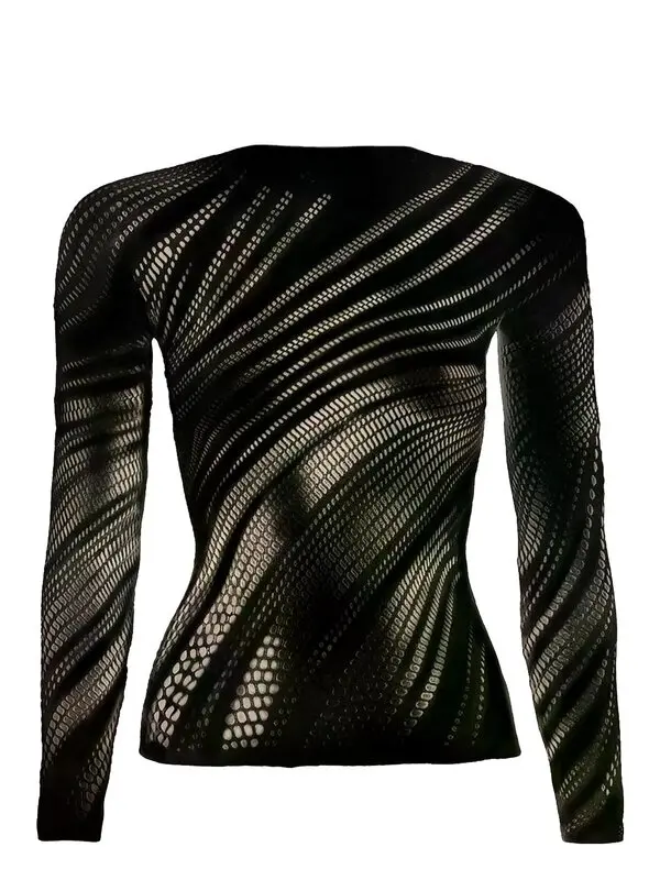 Wolford Perforated T-shirt - Black