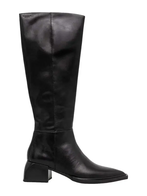 VAGABOND SHOEMAKERS Pointed-toe Block-heel Boots - Black