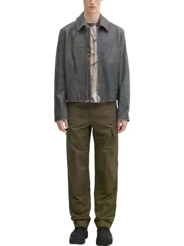 Kenzo Leather Jacket - Grey