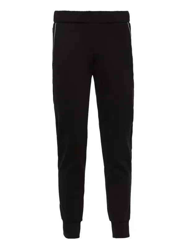 Prada Sweatpants With Re-nylon Details - Black