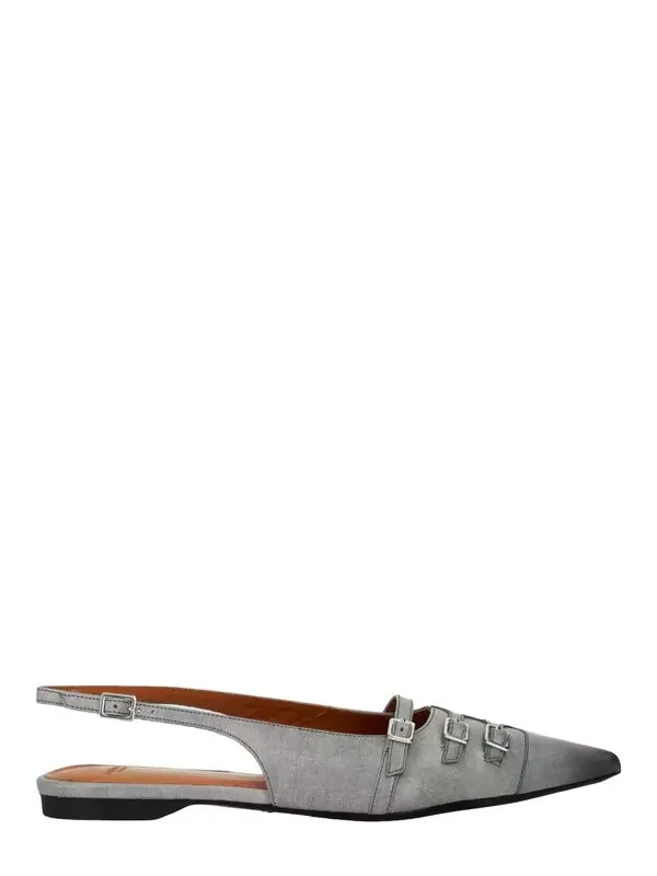 VAGABOND SHOEMAKERS Hermine Buckle Slingback Ballet Flats - Grey