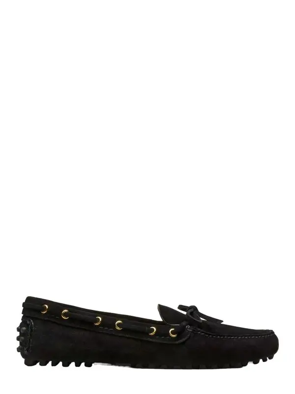 Car Shoe Suede Driving Shoes - Black