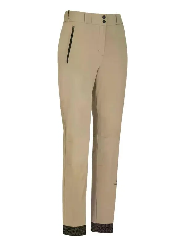 LAMUNT Logo-print Trousers - Neutrals