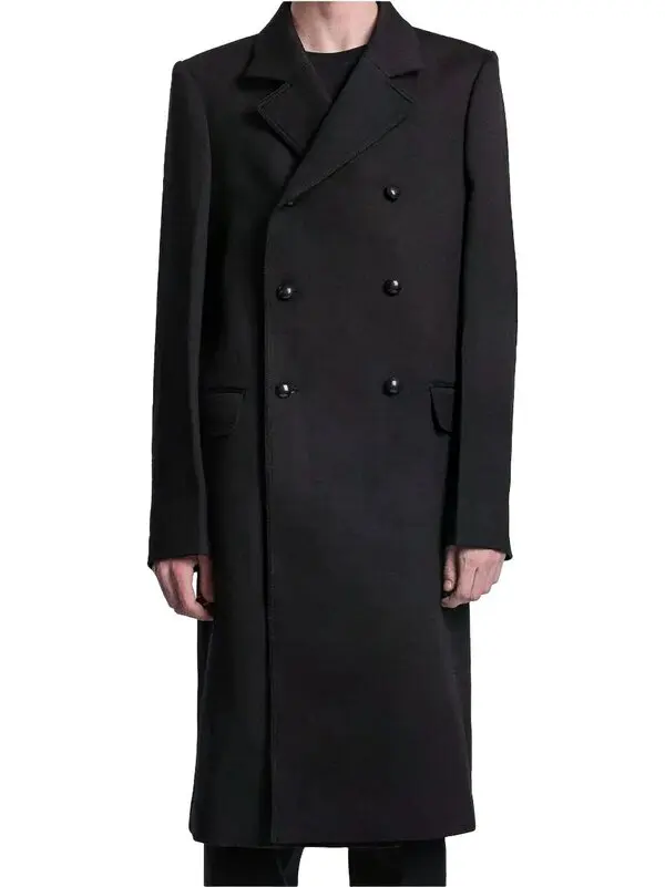 NAMACHEKO Double-breasted Coat - Black