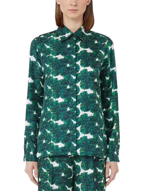 Max Mara Rodesia Silk Shirt - Emerald