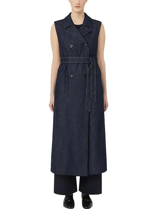 Max Mara Greta Denim Waistcoat Dress - Ultramarin