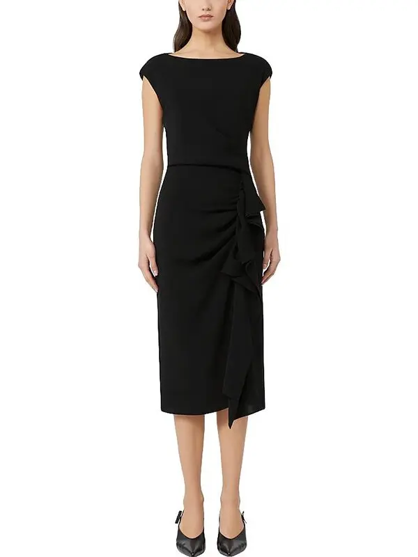 Max Mara Aia Lightweight Cady Dress - Black