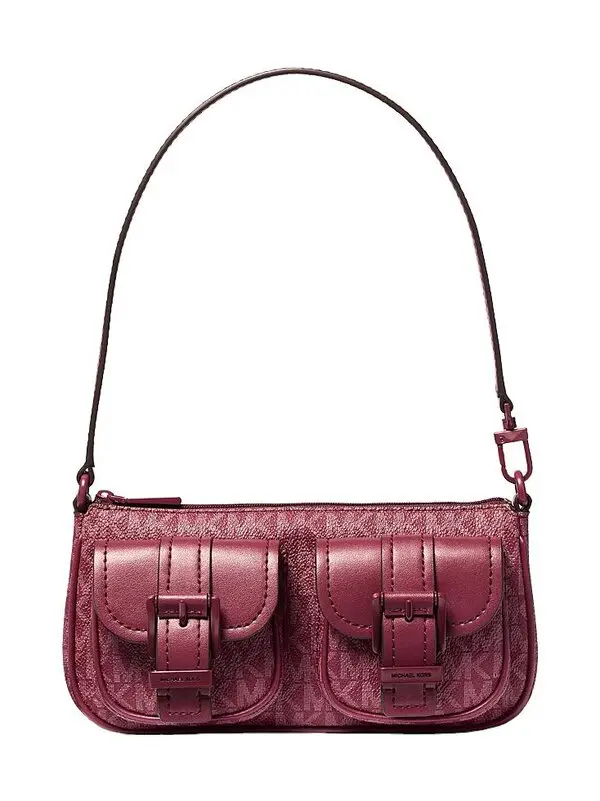 Michael Kors Convertible Pouchette Shoulder Bag - Mulberry