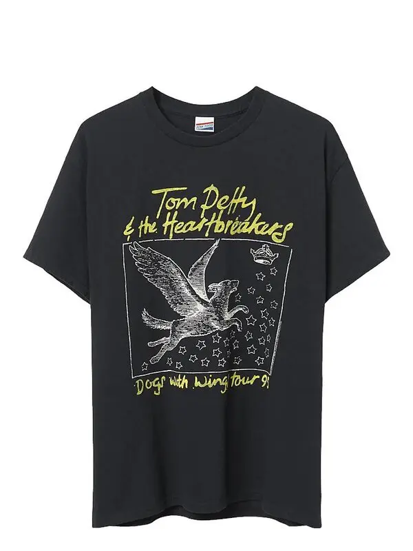 Junk Food Clothing Tom Petty 'dogs With Wings Tour '95' Flea Market Tee - Black