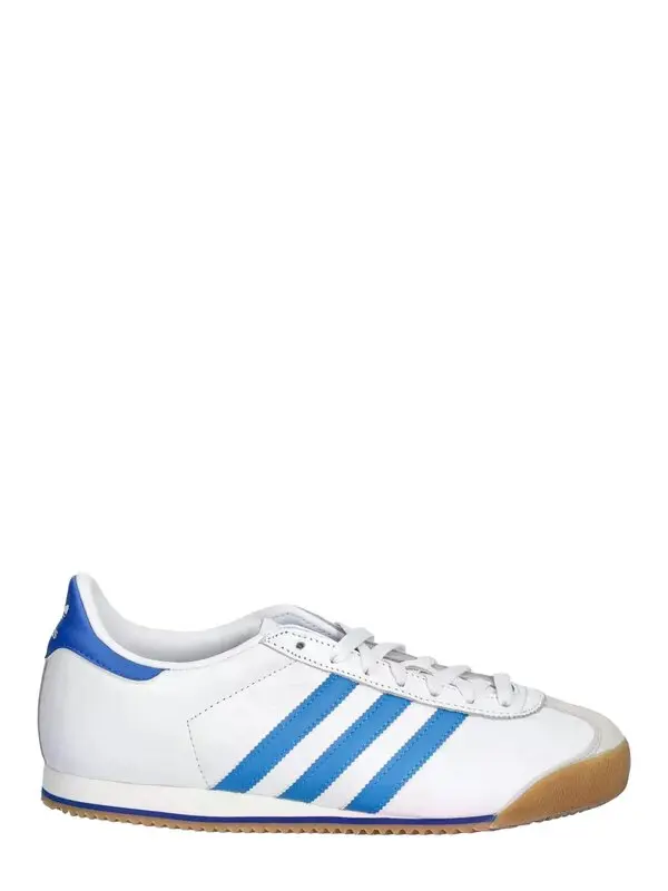 Adidas K74 Leather Three-stripe Sneakers - White