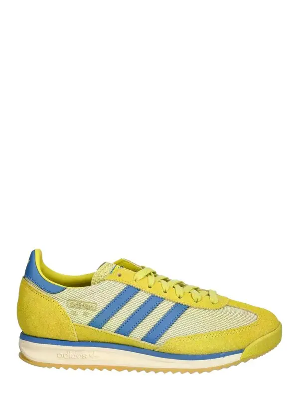 Adidas Sl 72 Three-stripe Suede Sneakers - Yellow