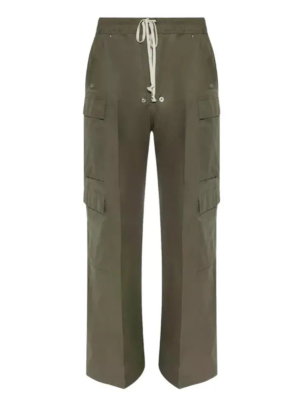Rick Owens Drawstring Cargo Trousers - Green