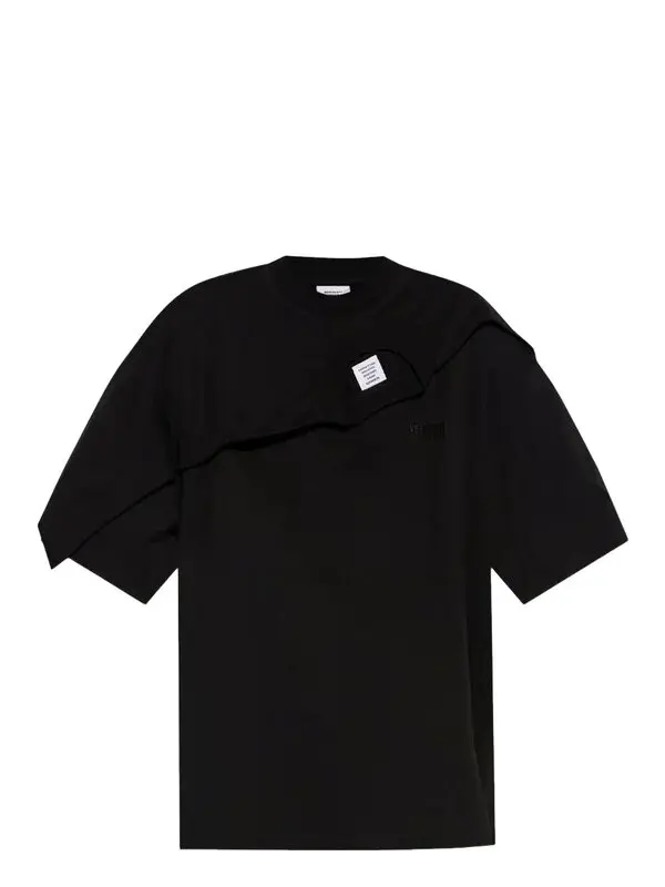 Vetements Layered-panel T-shirt - Black