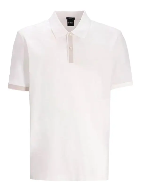 BOSS Cotton Polo Shirt - White
