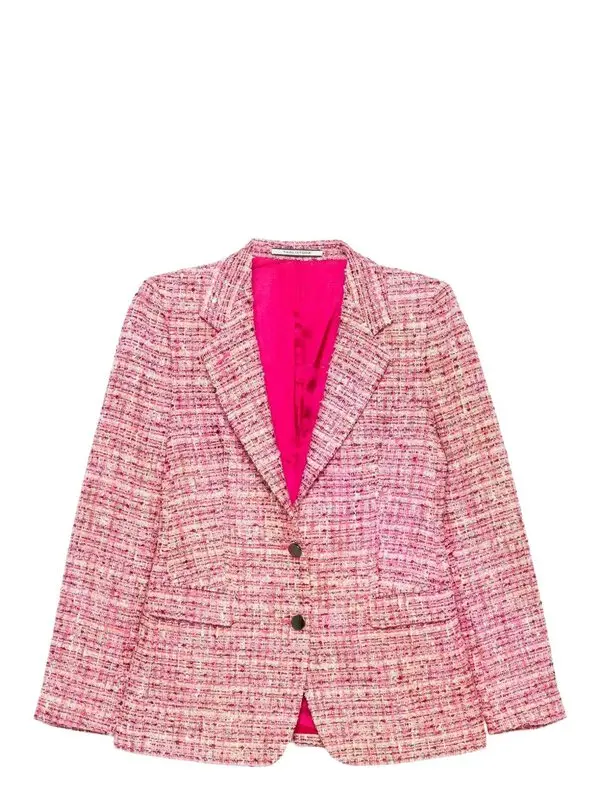 Tagliatore Tweed Two-button Blazer - Pink