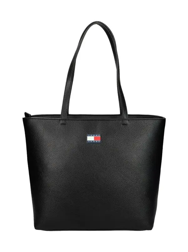 Tommy Hilfiger Logo-plaque Tote Bag - Black
